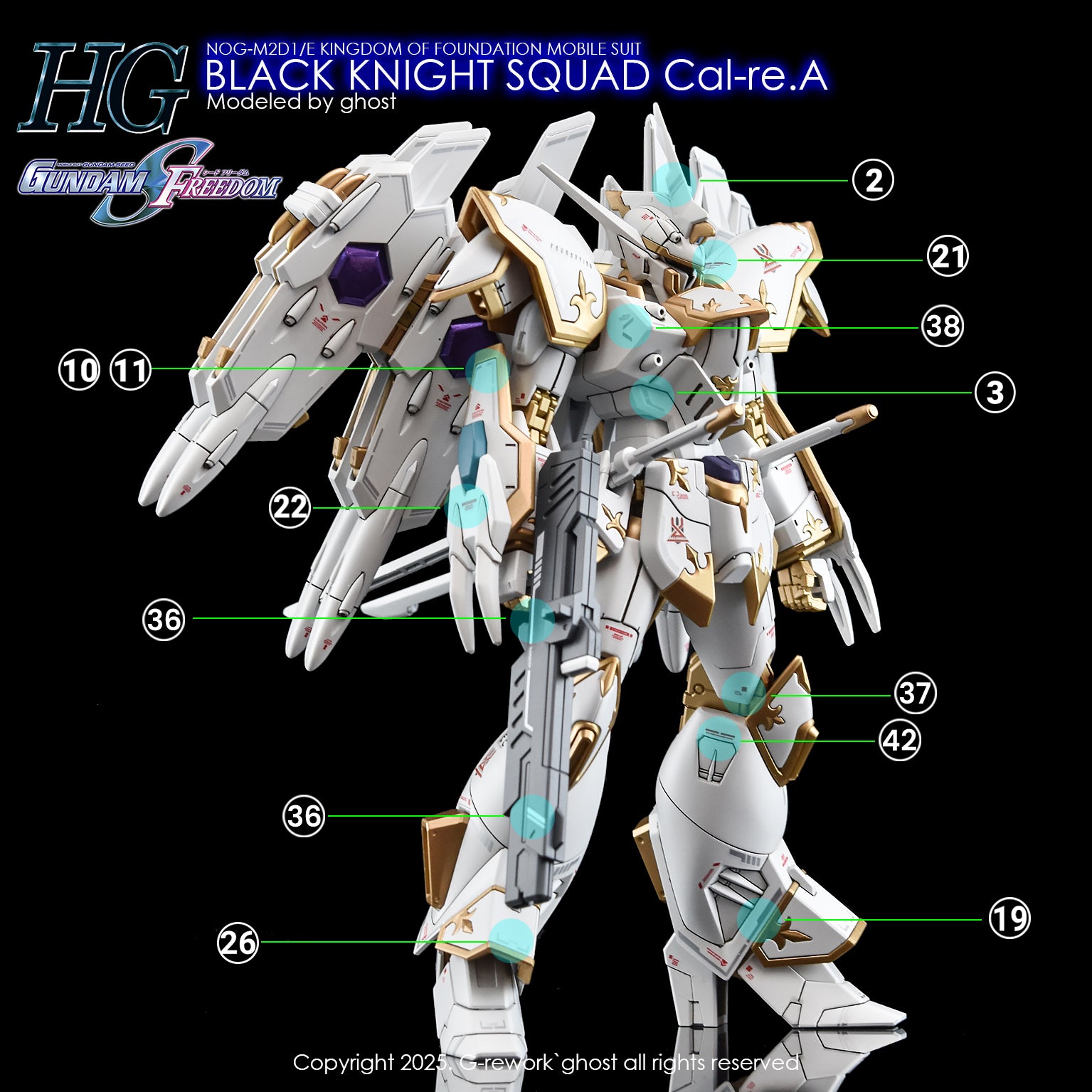 G-Rework [HG] [SEED] BLACK KNIGHT SQUAD Cal-re.A – Gundam Extra-Your ...