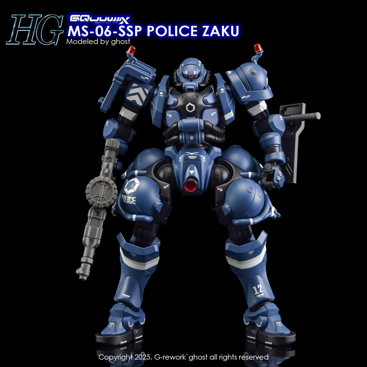 G-Rework [HG] GQuuuuuuX POLICE ZAKU – Gundam Extra-Your BEST Gunpla ...