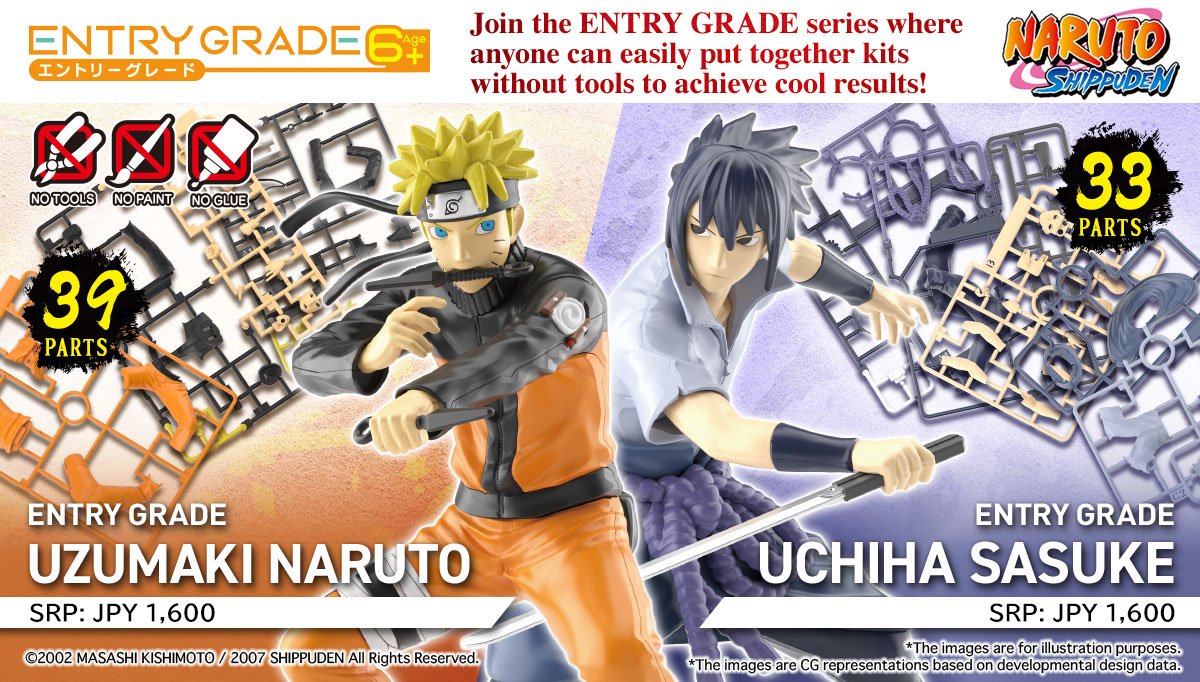 Bandai Hobby ENTRY GRADE UZUMAKI NARUTO (3L) – Gundam Extra-Your BEST ...