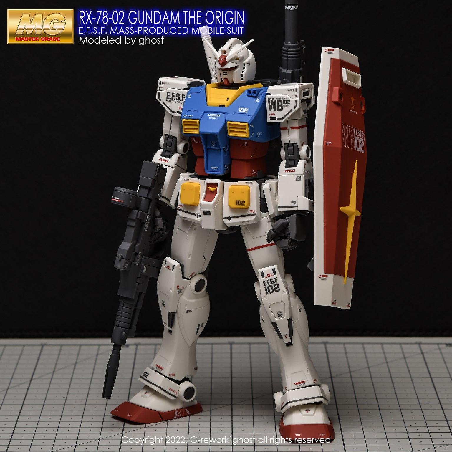G-Rework [MG] THE ORIGIN GUNDAM (decal v2.0) – Gundam Extra-Your BEST ...