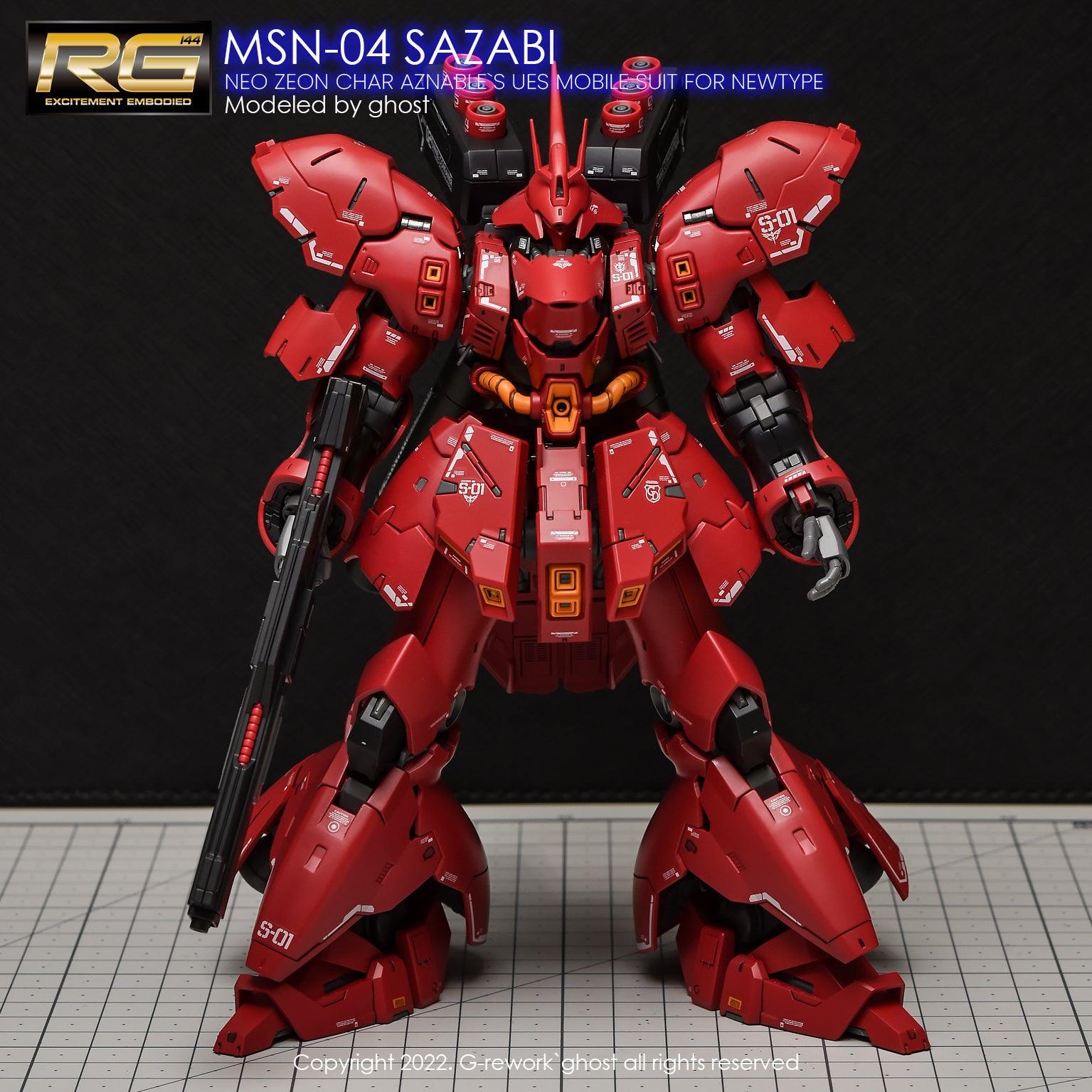 G-Rework [RG] MSN-04 SAZABI (decal v2.0) – Gundam Extra-Your BEST ...