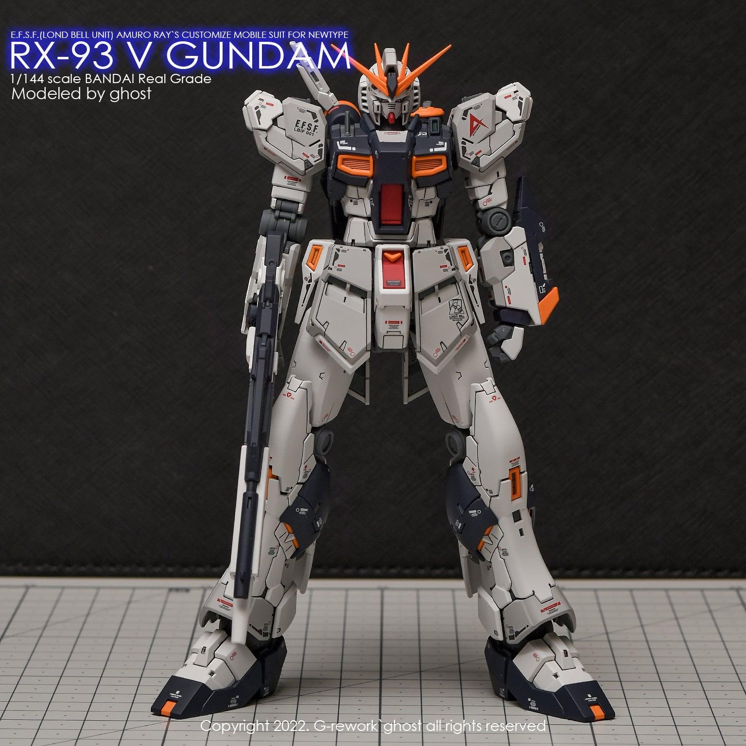 G-Rework [RG] RX-93 V GUNDAM (decal v2.0) – Gundam Extra-Your BEST ...