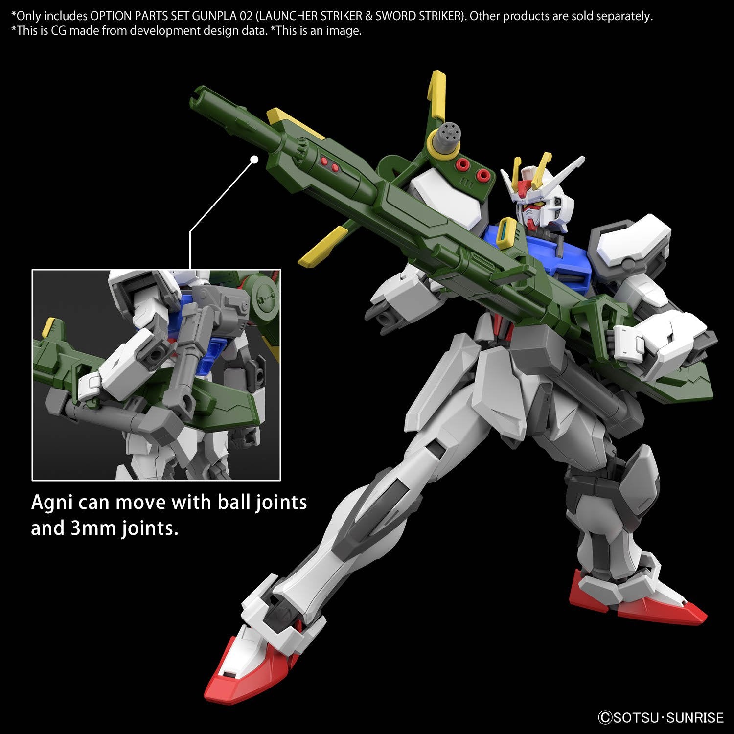 Bandai Hobby OPTION PARTS SET GUNPLA 02 (LAUNCHER STRIKER & SWORD STRI ...