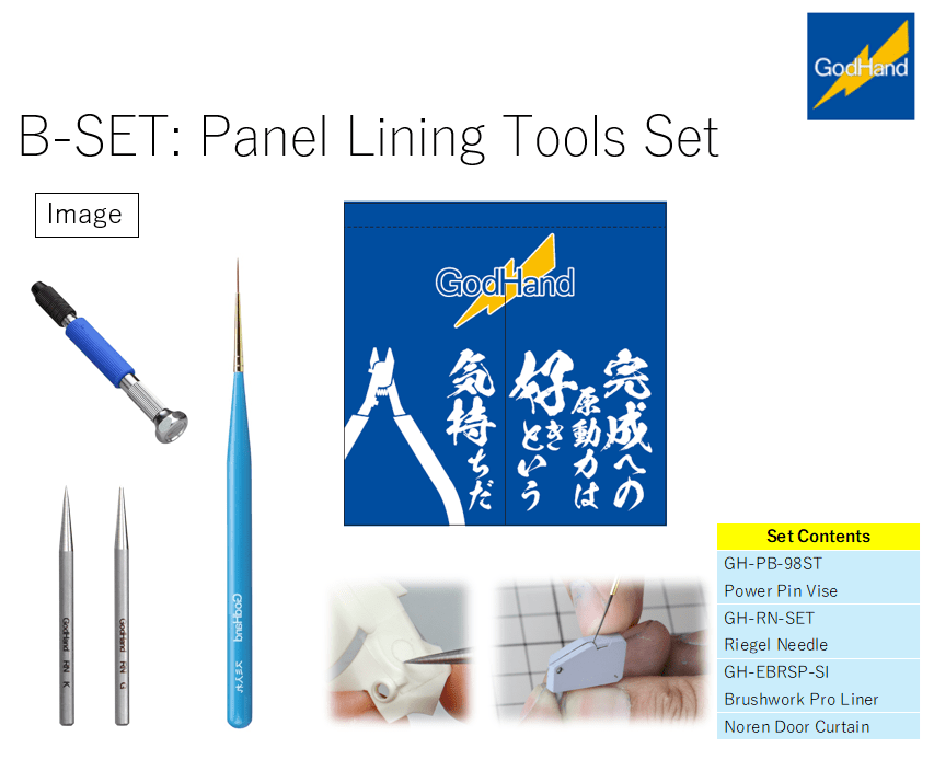 GodHand 2025LNY-B set Panel Lining Tools Set – Gundam Extra-Your BEST ...