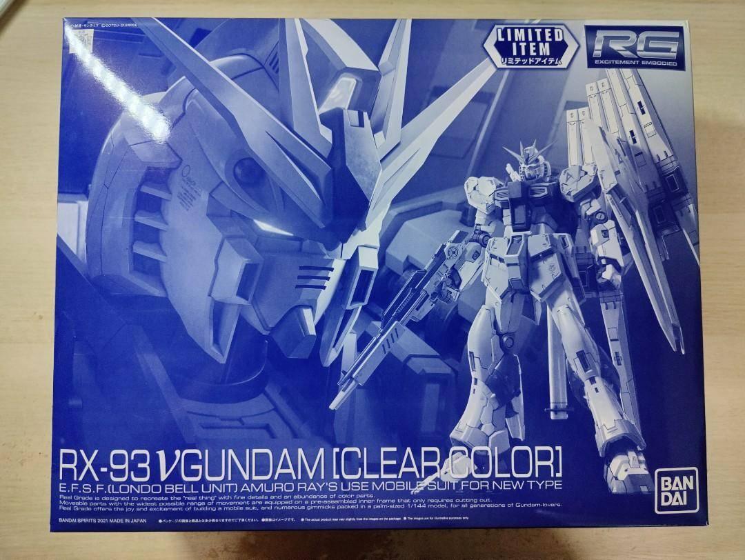 RG RX-93 v Gundam (Clear Color) 1/144 – Gundam Extra-Your BEST Gunpla ...
