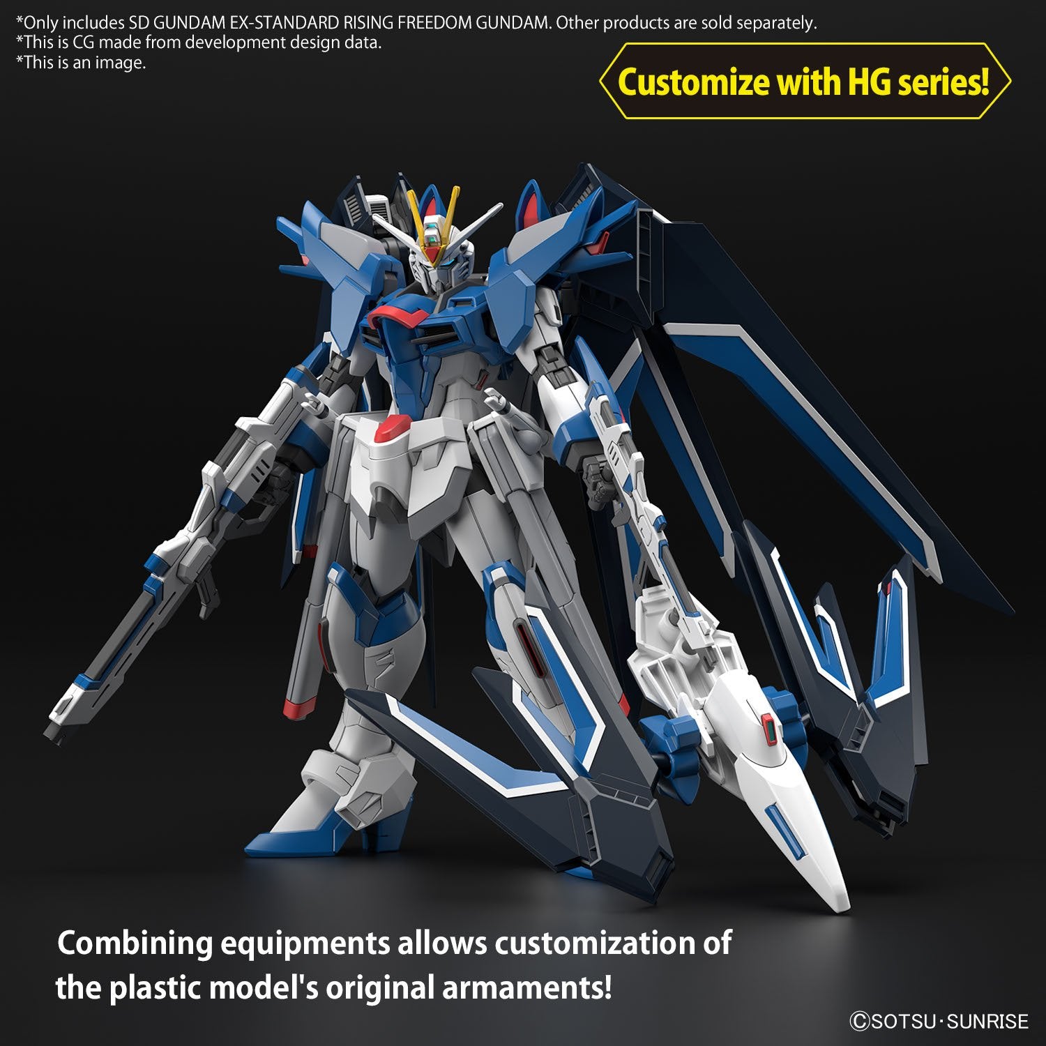Bandai Hobby SD GUNDAM EX-STANDARD RISING FREEDOM GUNDAM – Gundam Extra ...